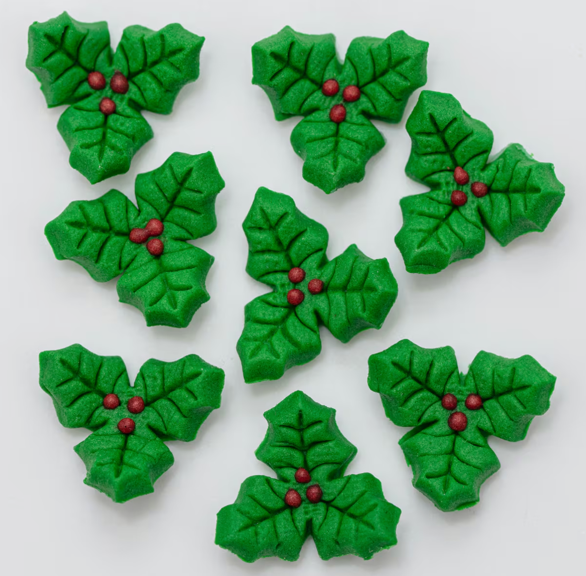 Edible Holly Icing Sugar Decorations – Madame Gateaux